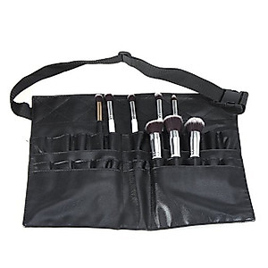 COMICFS Makeup Brush Bag A1 Professional Cosmetic Holder 28 Pockets Organizer Apron with Artist Belt Strap/Belt Light Weight