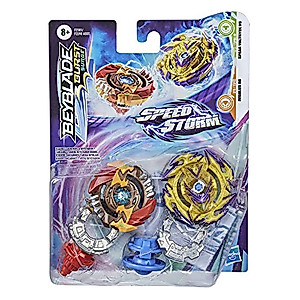 BEYBLADE Burst Surge Speedstorm Spear Valtryek V6 and Regulus R6 Spinning Top Dual Pack -- 2 Battling Game Top Toy for Kids Ages 8 and Up