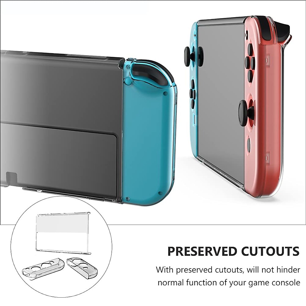 1 Set Pc Handle Case Gaming Console Supply Hard Case Game Console Shell Case Compatible for Switch Protective Case Plastic Case Game Console Protector Game Console Case