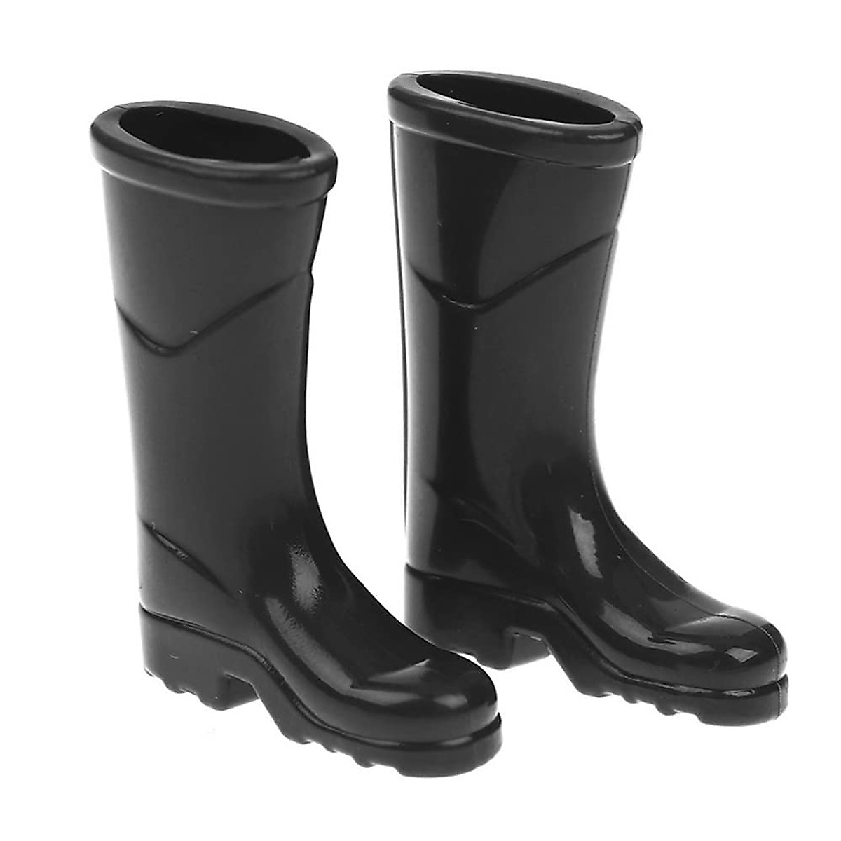 Set of 2, 1:12 Dollhouse Miniature Umbrella with Rain Boots(Black)