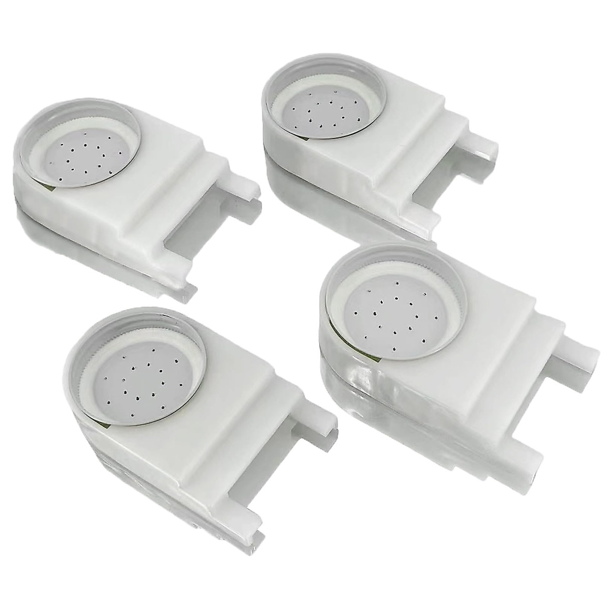 NIZEFEI 4PC Bee Hive Feeder White Beehive Entrance Feeder with Lid Bee Sugar Water Feeder of Beekeeping Supplies