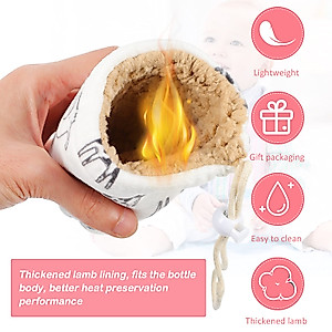 Healifty Baby Bottle Sleeves Warm Baby Bottle Cover Glass Bottles Insulator Sleeve Feeder Bottle Keep Warm Holder 240ml