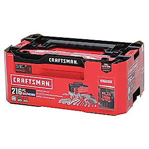 CRAFTSMAN Mechanics Tools Kit with 3 Drawer Box, 216-Piece (CMMT99206)