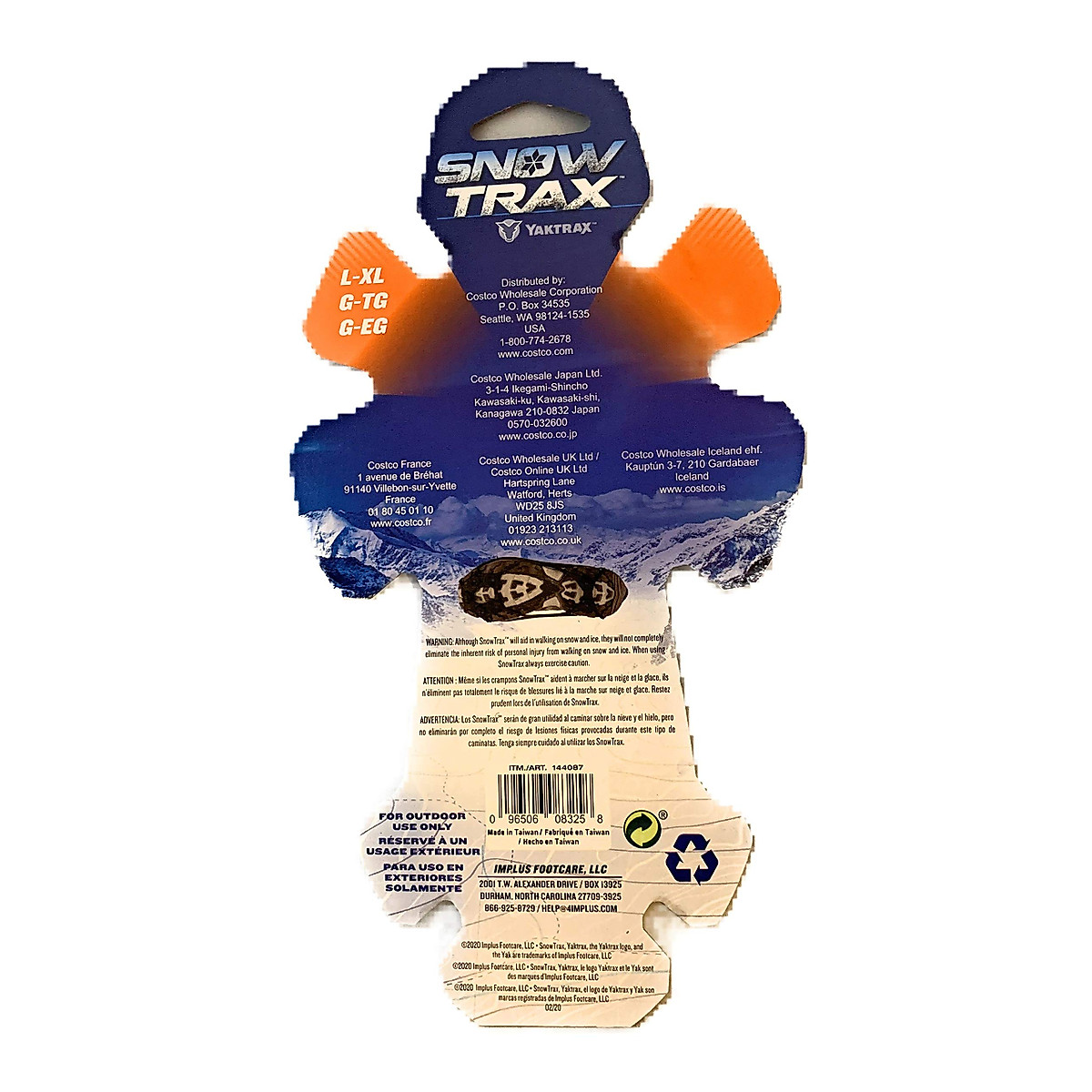 Yaktrax Snow Trax L-XL Large Extra Large