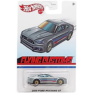 Hot Wheels Flying Customs 2015 Ford Mustang GT, Silver