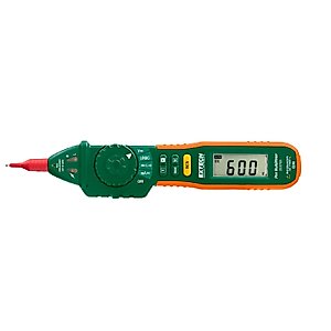 Extech 381676A Pen MultiMeter with Built-in NCV, Fully Loaded Pen-style Meter with 9 Functions, Auto/Manual Ranging Pen-style Multimeter, Large 2000 Count High Contrast LCD Display, green