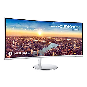 Samsung C34J791 34-inch QHD Ultrawide Curved Monitor with Thunderbolt 3, Mac ready (LC34J791WTNXZA) (Renewed)