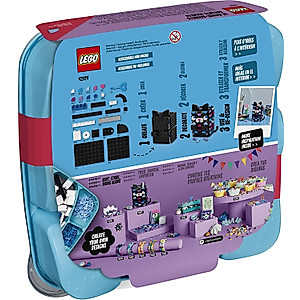 LEGO DOTS Secret Holder 41924 DIY Craft Decorations Kit; Creative Activity for Kids Who Want to Make a Cool Cat Set, New 2021 (451 Pieces)