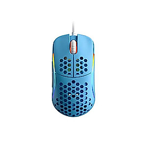 HK Gaming NAOS M Ultra Lightweight Honeycomb Shell Ambidextrous Wired RGB Gaming Mouse 12 000 cpi - 7 Buttons - 59 g (Naos-M, Blue)