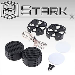 Stark Industries High Performance 500 Watt Max Power Neodymium Silk Dome Tweeters - 4 Pairs Super High Frequency Mini Car Audio