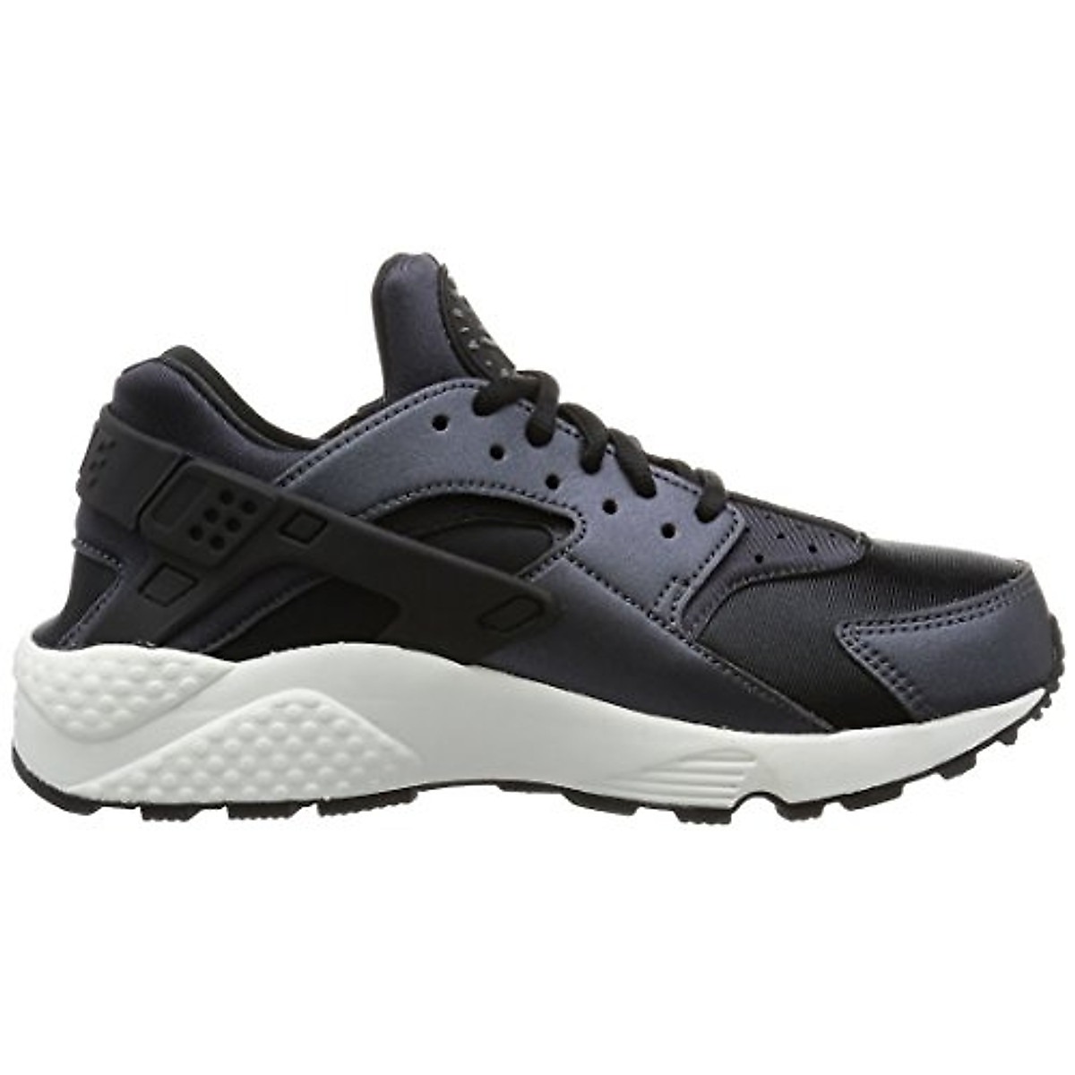 Nike Womens Air Huarache Run SE Running Trainers 859429 Sneakers Shoes (US 6.5, Metallic Hematite Black Dark Grey 001)