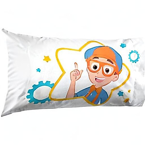 Jay Franco Blippi and Meekah Trucks Sheet Set - Full Size Sheet Set - Super Soft Kids Cartoon Vehicles 4 Piece Bedding Set - Microfiber Sheets