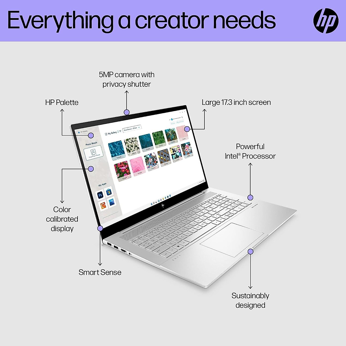 HP 2023 Latest Envy 17T Premium Laptop, 17.3" FHD Touchscreen, Intel Core i7-13700H, 64GB RAM, 2TB SSD, Webcam, HDMI, Wi-Fi 6, Backlit Keyboard, Windows 11 Home, Grey