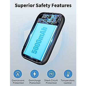 RORRY Portable Apple Watch Charger,5000mAh iWatch Wireless Charger Power Bank with Built in Cable,Travel Keychain Charger for Apple Watch Series 8/Ultra/7/6/Se/5/4/3/2,iPhone 14/13/12/12/11