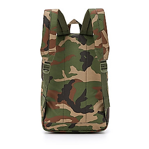 Herschel Pop Quiz Backpack, Woodland Camo/Multi Zip, Classic 22L