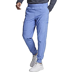 Dickies EDS Essentials Men Scrubs Pant Mid Rise Jogger DK223, M, Ciel