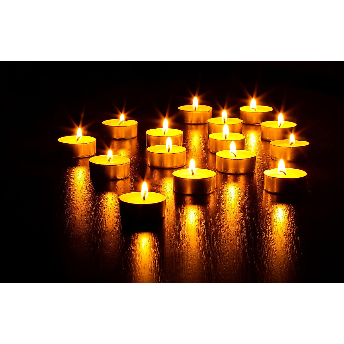 Hyoola Tea Lights Candles - 200 Bulk Candles Pack - Tea Candles Unscented- European Made Tealight Candles