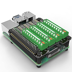 REXQualis RPi GPIO Status LED & Terminal Block Breakout Board HAT for Raspberry Pi A+ 3A+ B+ 2B 3B 3B+ 4B