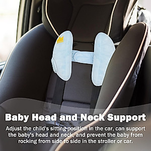 Baby Car Seat Head Neck Support, Toddler Adjustable Stroller Safety Insert, Banana U-Shape Travel Headrest Cushion