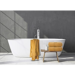 ZUPERIA 100% Combed Cotton Bath Sheet- 600 GSM- (35" x 70") 2 Pack Ultra Soft Large Bath Towels, Highly Absorbent Daily Usage Oeko-TEX Certified Ideal for Pool, Home, Gym (Beige)