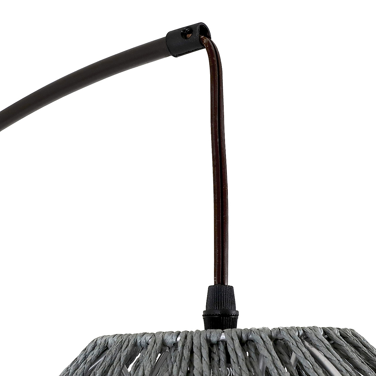 Decor Therapy Laurette 3-Light Metal Floor Lamp, Black