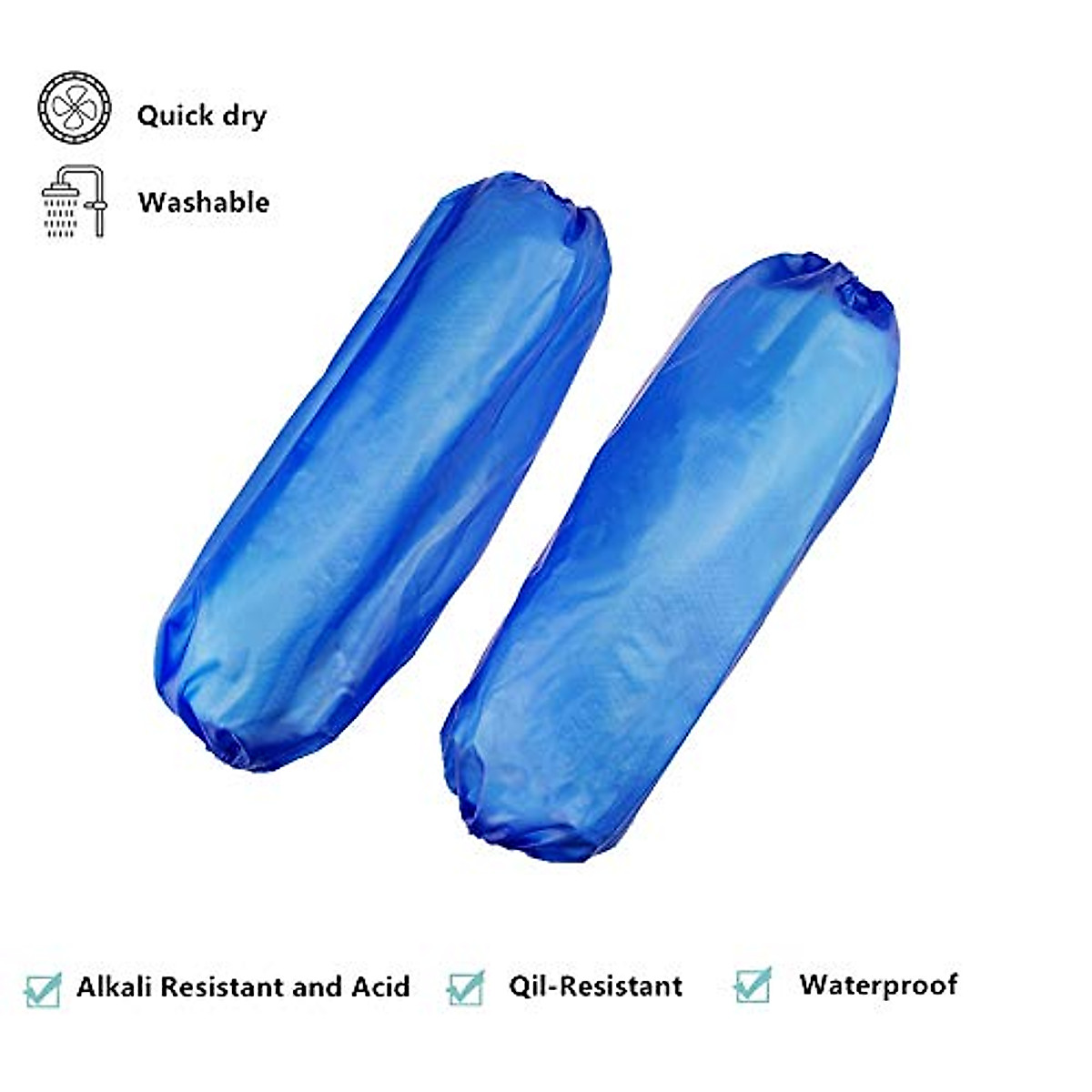 Waterproof Oversleeves for arms, Oversleeves Protector for Cooking, Oilproof Arm Sleeves Covers, PVC Butcher Sleeve for Dish Washing, Gardening, Cleaning Fish, Car Washing, Painting and Dog Grooming