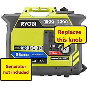 Replacement Knob Switch Run Choke for Ryobi Inverter Generator 2000, 2050, 2200, 2300 watts and compatible screw - new, 3d printed part