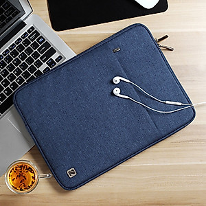 NIDOO 13.3 Inch Laptop Sleeve Case Water Resistant Protective Cover Notebook Bag Compatible with Surface Book 3 / ThinkPad P14s E14 T14 / ThinkPad X1 Carbon Yoga /14" Pavilion 14 / ASUS ROG G14,Blue