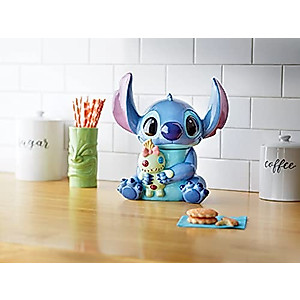Enesco Disney Ceramics Lilo and Stitch Holding Doll Sculpted Cookie Jar Canister, 11 Inch, Multicolor