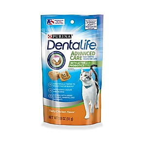Aurora Pet Cat Treats Variety Pack (6) Dentalife Dental Treats Bundle: 3 Tasty Chicken, 3 Savory Salmon (1.8 oz Each) Plus AuroraPet Catnip Toy (Assorted)