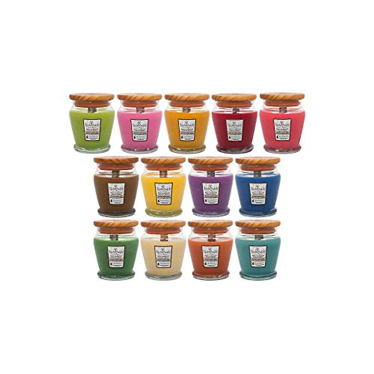 Hanna's Candle Company 100463 Timber Wick Candle with Wooden Lid, 9.25-Ounce, Cinnamon Sugar