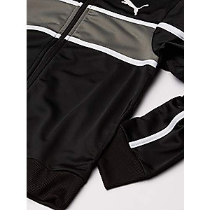 PUMA Boys' Track Jacket, Black, L