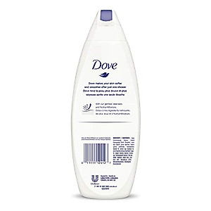 Dove Body Wash With Skin Natural Nourishers for Instantly Soft Skin and Lasting Nourishment Deep Moisture Sulfate Free 22 oz, 4 Count