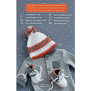Infant Boots & Hats: 6 Charming Baby Sets-12 Stylish Baby Crochet Designs for Boys & Girls