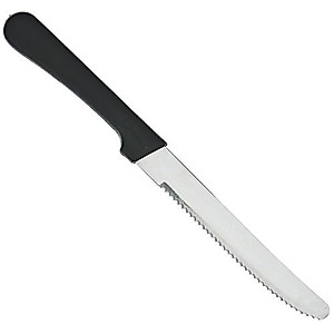 Round Tip Steak Knife with Plastic Handle, 5 Inch Blade -- 12 per Case