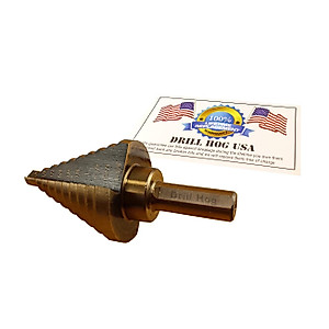 Drill Hog Step Drill Bit 1/4"-1-3/8" Molybdenum M7 USA
