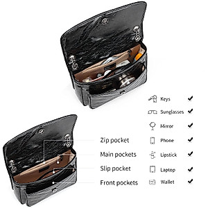 BOSTANTEN Shoulder Bags for Women Genuine Leather Designer Purses Handbags Small Top Handle Satchel Bags