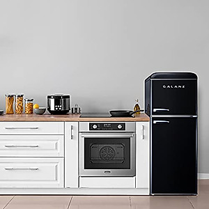 Galanz GLR46TBKER Retro Compact Refrigerator - Efficient Cooling