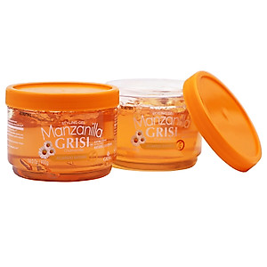 Manzanilla Grisi Chamomile, Styling Hair Gel, Keep your Hairstyle, brighten Naturally, Non-Alcohol Non-Residues 2-Pack of 14 Oz Jars.