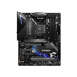 MSI MPG B550 Gaming Carbon WiFi Gaming Motherboard (AMD AM4, DDR4, PCIe 4.0, SATA 6Gb/s, Dual M.2, USB 3.2 Gen 2, HDMI/DP, Wi-Fi 6 AX, ATX, AMD Ryzen 5000 Series Processors)
