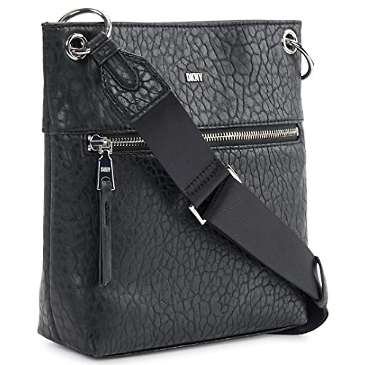 DKNY Gregorio TZ Crossbody, Black/Silver