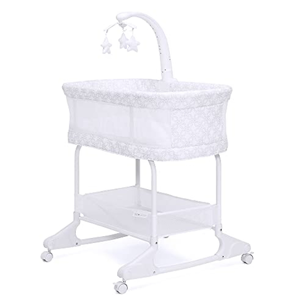 Delta Children SleepCool Rocking Bassinet with Airflow Mesh, Fresco