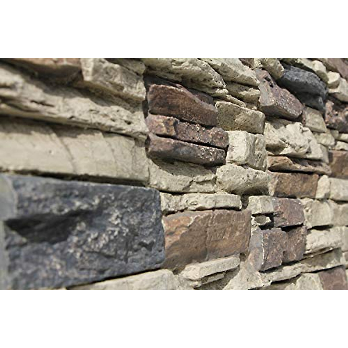 Tritan BP - Lightning Ridge 48 in. x 24 in. Class A Fire Rated Faux Stone Siding Panel Finished Nature Spirit