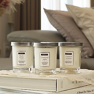 Aronica Fruity Candle Gift Set for Women, Scented Advent Candles, Christmas Gifts for Coworkers, Office Staff Secret Santa, Soy Candles for Couple Xmas, Holiday Hostess Gift, Small Simple Party Gift