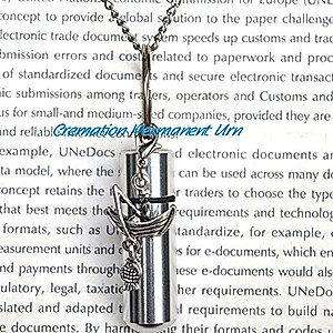 Fishing Urn Necklace Jewelry - Fishing Cremation Necklace Jewelry - Cremains - Ashes Necklace Jewelry - Memorial Jewelry