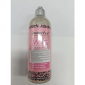 immetee 2 in 1 Shampoo & Conditioner for Wig, Soak & Rinse Wig Shampoo for Human and Synthetic Hair, Prolong Wig life. 300ml/10.1fl oz (For Natural Wigs)
