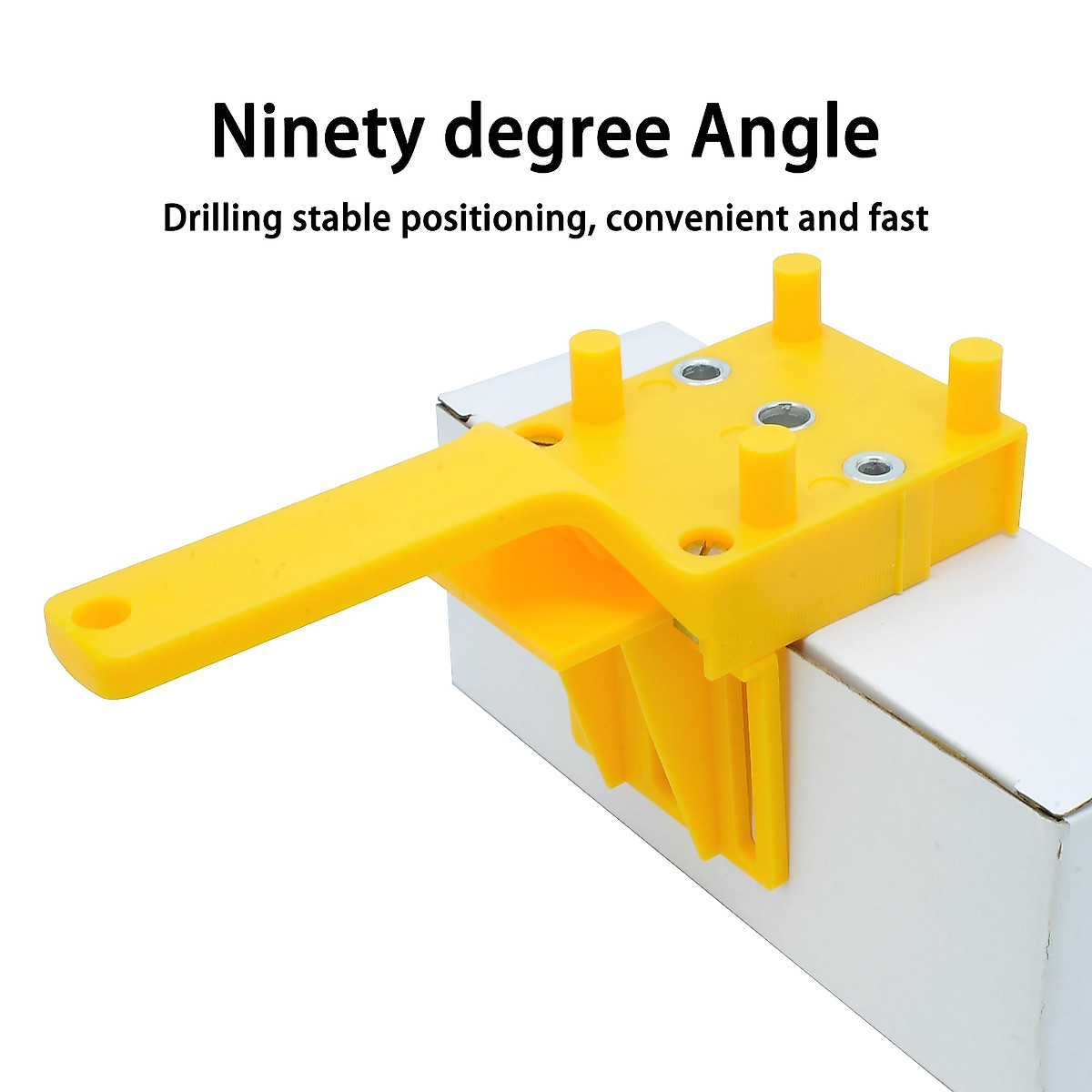 INDPROD Handheld Dowel Jig 15pcs,Pocket Hole Jig Kit for woodworking,3 Metal Bushing Sizes 6mm 8mm 10mm,Hole Screw Jig Positioner,Punch Locator Includes Removable Dowels Hex Key Self-Centering Pins
