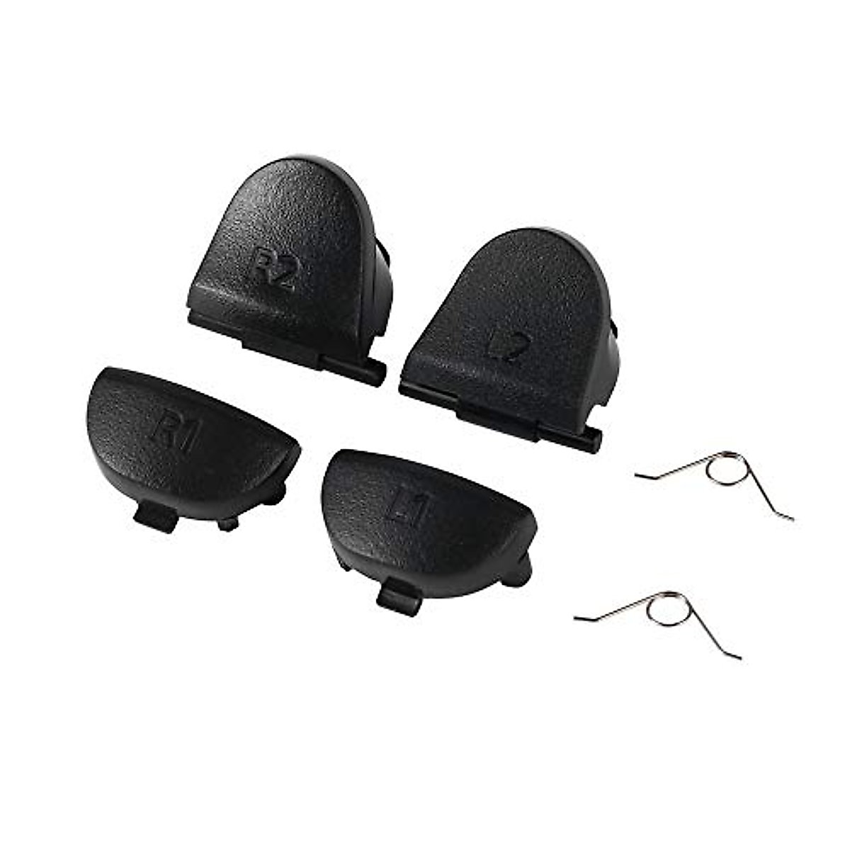 6 PCS Gamepad Repair Parts Replace Buttons R1 L1 R2 L2 Triggers for Dualshock 4 for PS4 Controller Electronic Accessories