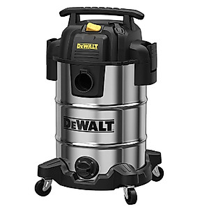 DeWalt DXV08S Wet/Dry Vacuum 8 Gallon 4 Peak HP, Stainless Steel, Silver