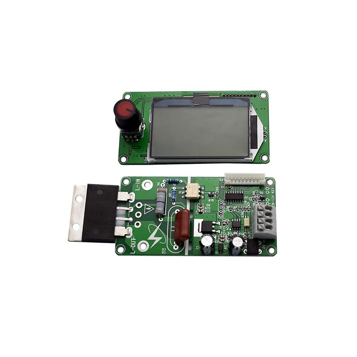 Taidacent 100/40A LCD Digital DIY Dual Pulse Spot Welder Controller for Battery Welder Transformer Controller Board Spot Welding Controller (100A)